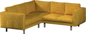 Potah na pohovku IKEA Norsborg rohová 4-místná barva žlutá látka pletený vzor, vzorované