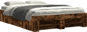 Rám postele bez matrace kouřový dub 120x190 cm kompozitní dřevo 3295517