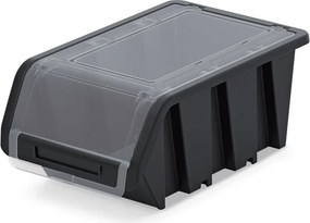 Úložný box uzavíratelný 49 × 29,8 × 21 cm, černá
