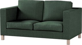 Potah na pohovku IKEA  Karlanda 2-místná, krátký barva zelená látka pletený vzor