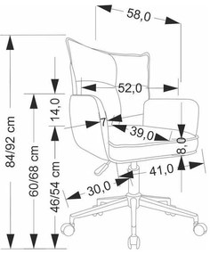 Dětská židle Comfy, šedá