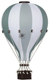 Dekorační horkovzdušný balón – zelená/šedozelená - S-28cm x 16cm