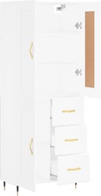 Skříň highboard bílá 69,5 x 34 x 180 cm kompozitní dřevo 3199985