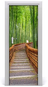 Fototapeta na dveře bambusový les 95x205 cm