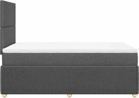 Box spring postel s matrací tmavě šedá 120x200 cm textil 3294317