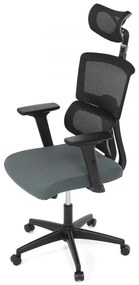 Kancelářská otočná židle VILD — látka, černá / šedá