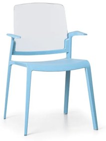 Plastová židle GEORGE, modrá