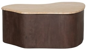 LABEL51 Konferenční stolek DAVI hnědý 80 cm