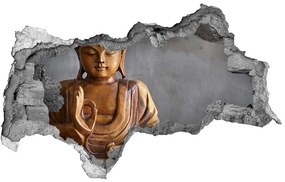 Wallmuralia Samolepící nálepka na zeď Dřevěný budha 95x73 cm