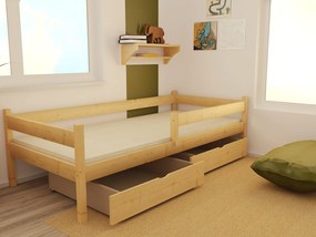 Dětská postel masiv 027 borovice masiv 90 x 190 cm přírodní