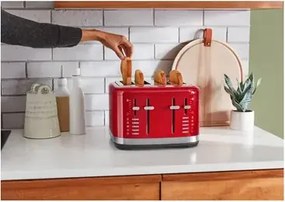 KitchenAid 5KMT4109EER červená / Toaster / 4tousty / nerez