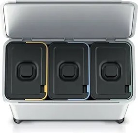 PROSPERPLAST SYSTEMA 3x10l popelavá / Odpadkový koš