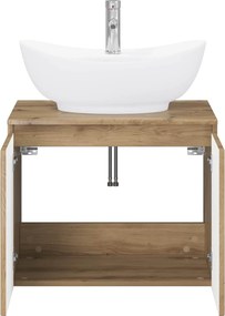 Sada koupelnového nábytku Dub artisan Kompozitní dřevo 3404349