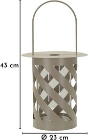 Kovová lucerna (výška 43 cm) Twist – Mauro Ferretti