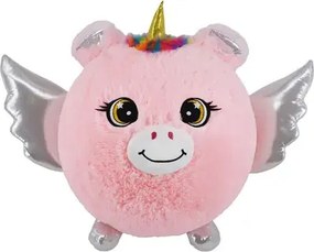 SPARKYS Nafukovací plyšák Jednorožec růžový / 23 cm / Polyester