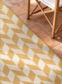 Ted Baker, Kusový koberec Ted Baker Haringey 106380 Yellow White, 200x300, žlutá, chodba / předsíň
