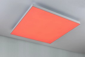 Paulmann 79906 Velora, bílý subtilní stropní LED panel Rainbow dynamic RGBW, 31W LED 3000-6500K, 59x59cm, dálkové ovládání