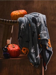 Sinsay - Deka s halloweenským motivem - šedá