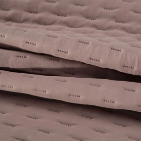 Jednobarevný přehoz na postel v matné růžové barvě Šířka: 170 cm | Délka: 210 cm