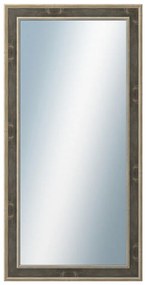 DANTIK - Zarámované zrcadlo - rozměr s rámem cca 60x120 cm z lišty TOOTH zlato černá (2780)