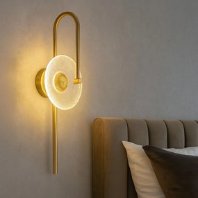 Toolight Moderní nástěnné LED osvětlení D29 LHJ072-W kartáčované zlaté