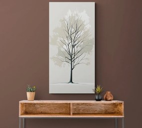 Obraz strom v minimalistickém provedení - 50x100