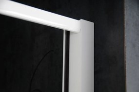 Aqualine, AMICO sprchové dveře výklopné 1040-1220x1850mm, čiré sklo, G100