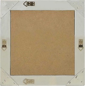 Nástěnné zrcadlo barokní styl 50 x 50 cm stříbrné 320314