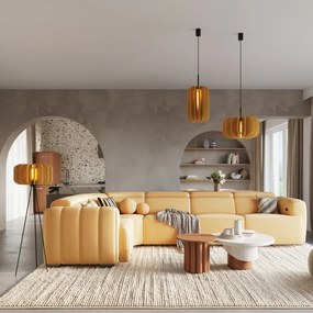 Sollux Lighting Závěsná lampa MULA 27 žlutá