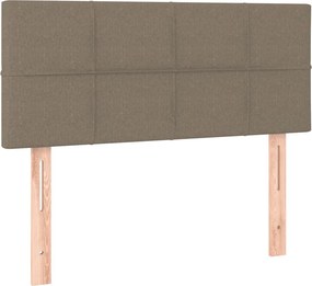 Box spring postel s matrací taupe 100 x 200 cm textil 3126225