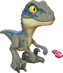 Mattel jurský svět: mega řvoucí velociraptor blue, hvb44