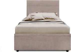 Postel Fro Line 120x200 s roštem, úložným prostorem Mono 233, béž