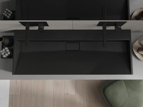 Mexen Ava umyvadlo na desku z konglomerátu B/O 120 x 46 cm, černé - 23011270