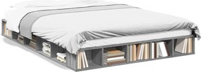 vidaXL Rám postele 160 x 200 cm kompozitní dřevo [3280462] Barva: šedá sonoma