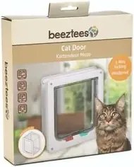 Beeztees MUZE Dvířka pro kočky bílá 23.5×25.2cm