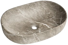 Sapho Sapho, CALEO keramické umyvadlo na desku 60x42cm, breccia marmor, CA590BM