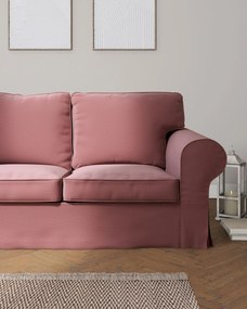 Potah na pohovku IKEA  Ektorp 3-místná, rozkládací STARÝ MODEL PIXBO barva fialová látka sametová
