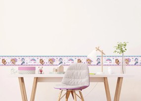 Dětská samolepící bordura na zeď Tlapková Patrola Snít ve Velkém | 5 m x 13.8 cm | DWBD8033