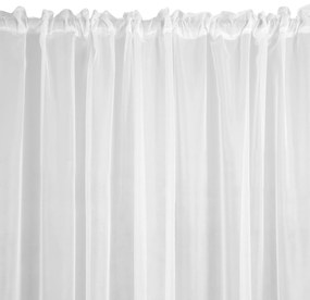 ZÁCLONA NA PÁSCE LUCY 400X150 CM BÍLÁ