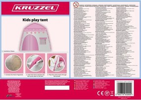 Dětský stan s LED osvětlením Kruzzel 23472 růžový