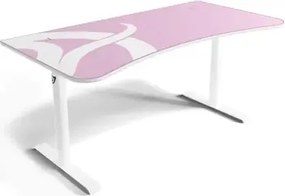 AROZZI ARENA Gaming Desk White Pink / Herní stůl / růžovo-bílý / D:160