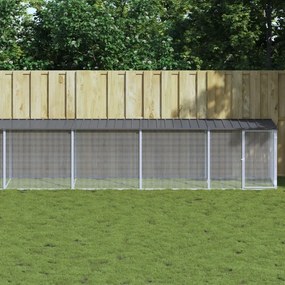 Klec pro kuřata se střechou antracitová 1 003 x 98 x 90 cm ocel 3189053