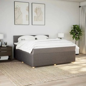Box spring postel s matrací taupe 180x200 cm textil 3289832