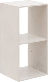 Modulární regál 2 přihrádky, 34,5 x 32 x 67,5 cm - béžový