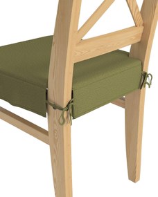 Sedák na židli IKEA Ingolf barva zelená látka pletený vzor