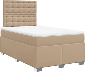 Box spring postel s matrací cappuccino 120x190 cm umělá kůže 3293015