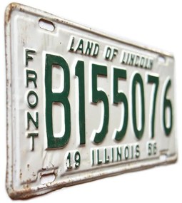 Americká SPZ Illinois 1956 Land of Lincoln B155076