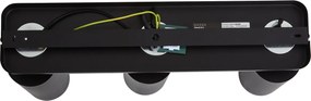 Moderní stropní svítidlo černé 3-světelné GU10 70mm - Jeana Luxe
