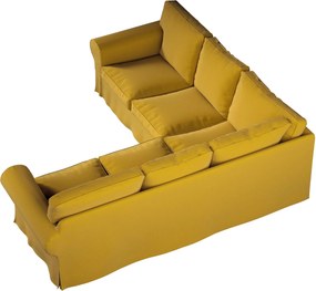 Potah na pohovku IKEA  Ektorp rohová barva žlutá látka sametová