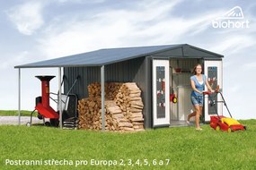 Biohort Postranní střecha pro EUROPA 6,7 Barva: tmavě šedá metalíza